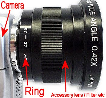 Technical Data - 36mm to 37mm Video / Camera lens Step UP Ring