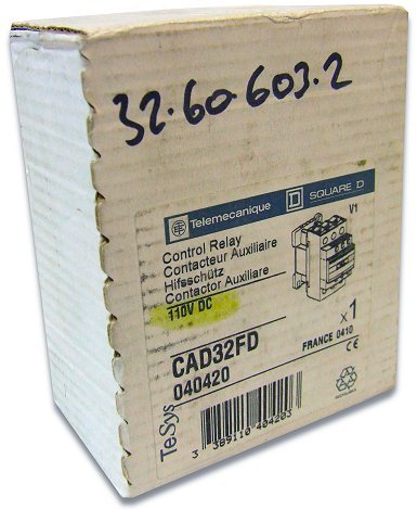 Technical Data -Telemecanique / Square_D CAD32FD Control Relay, 110V DC ...