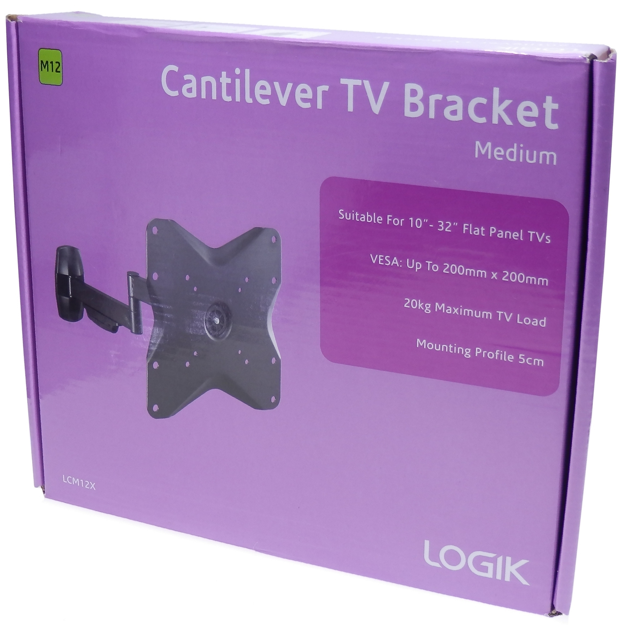 Technical Data - Logik LCM12X Medium Cantilever TV Bracket VESA 200mm ...