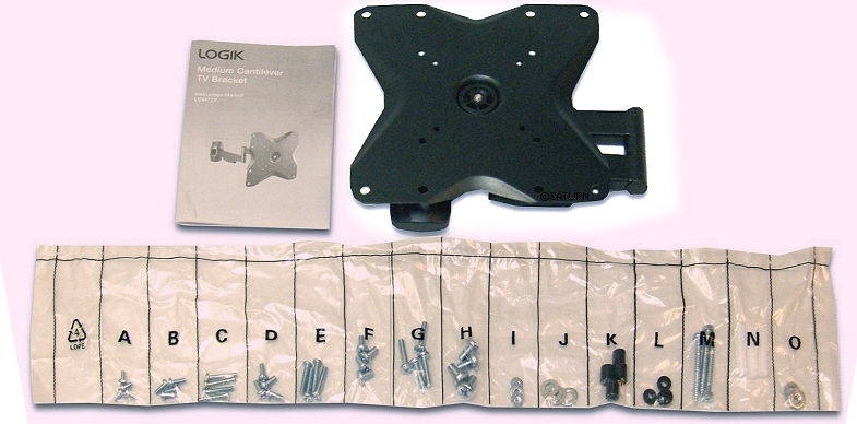 Technical Data - Logik LCM12X Medium Cantilever TV Bracket VESA 200mm ...