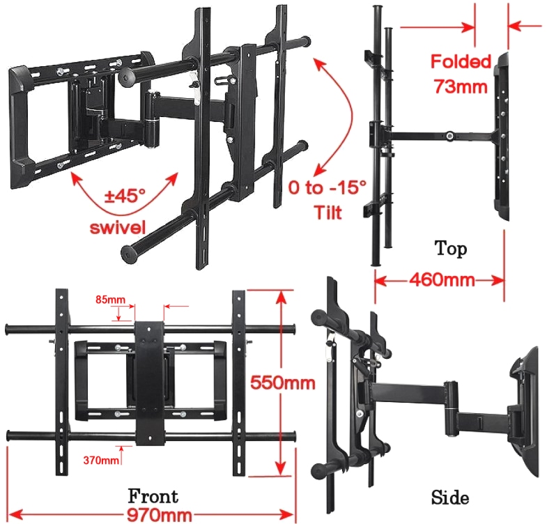 Technical Data - LOGIK LCLS11X TV Bracket, for 37 - 63" Televisions ...