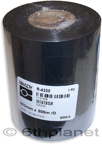 Technical Data - Brady R4300 Thermal Transfer Printer Ribbon Also Suits ...