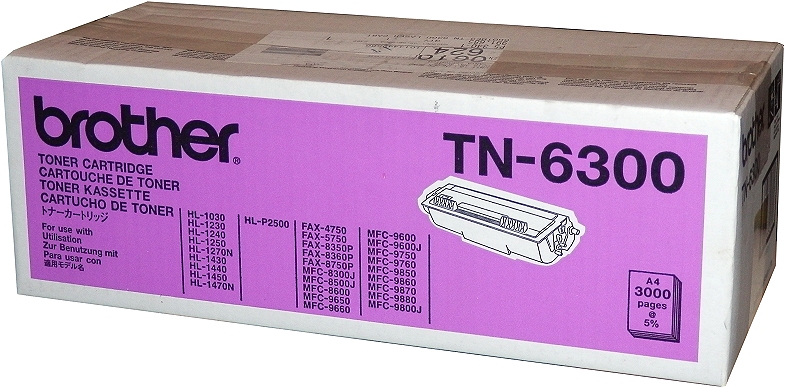 Technical Data - Brother Genuine Original TN-6300 Toner cartridge New ...