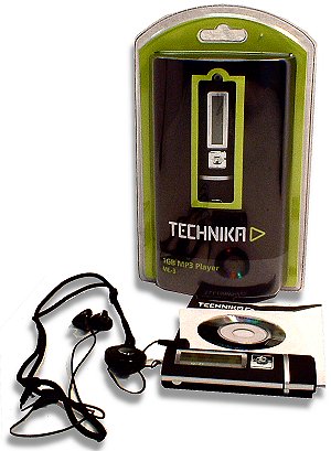 Technical Data - TECHNIKA ML-3 1GB MP3 Player