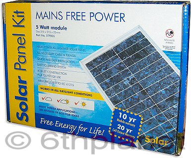 Technical Data - 5 Watt High Density crystalline Solar panel Model STP005