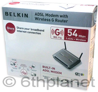 Technical Data - Belkin F5D7632UK4A Wireless G 54Mbps ADSL 802.11g ...