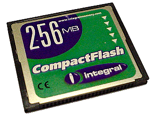 Technical Data - Integral 256MB CF (Compact Flash) Memory Card
