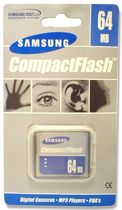 Technical Data - Samsung 64Mb Compact Flash card (CF) with 5 Year ...