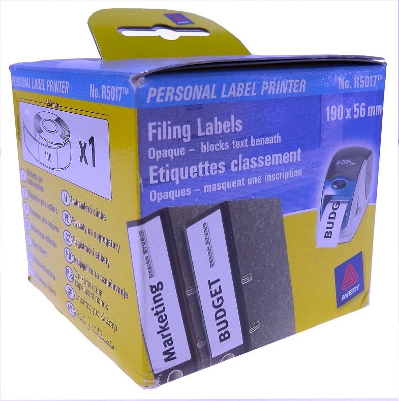 Genuine Avery R5017 110 x Fililng Labels 190 x 56mm 4004182495674 | eBay